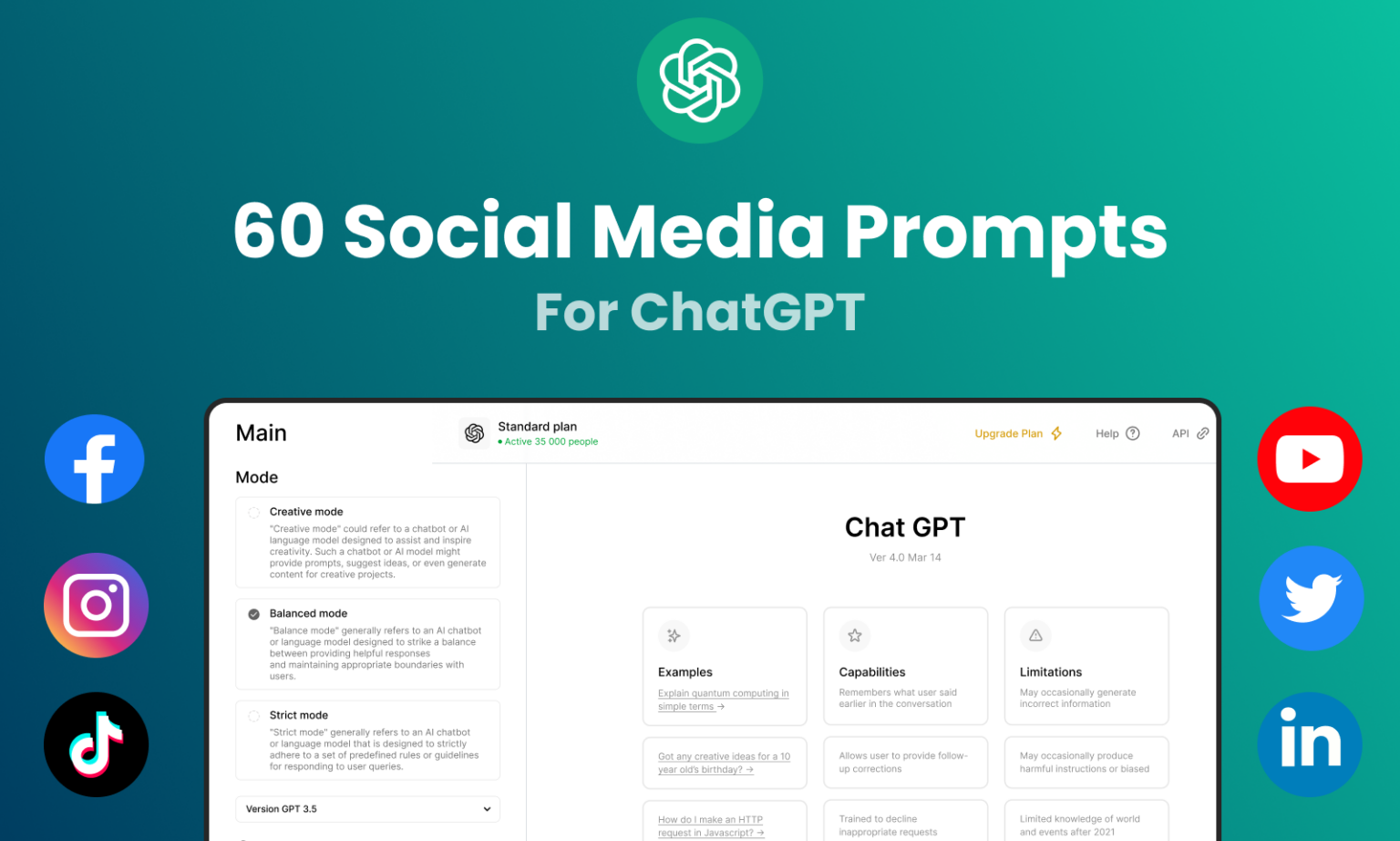 60 Social Media Prompts to Use with ChatGPT
